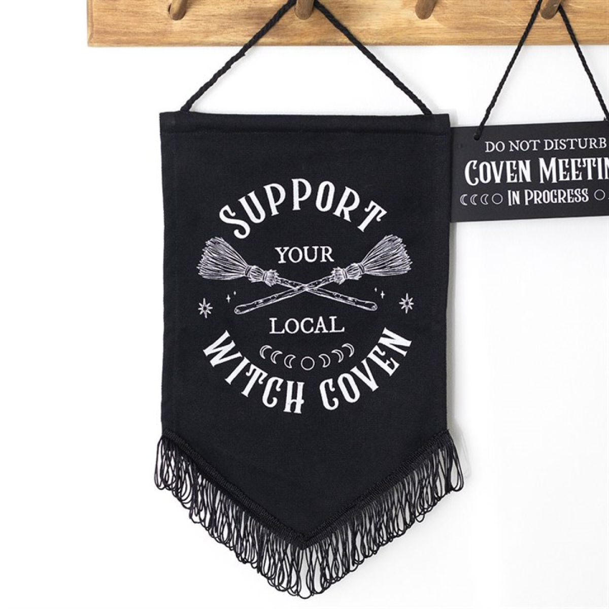 Support Your Local Witch Coven Hanging Fabric Banner – Pixica